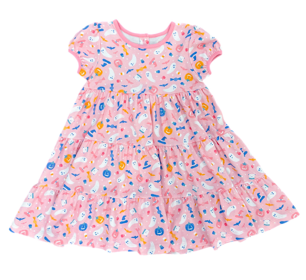Tally Twirl Knit Dress, No Tricks Just Treats – James and Lottie INC