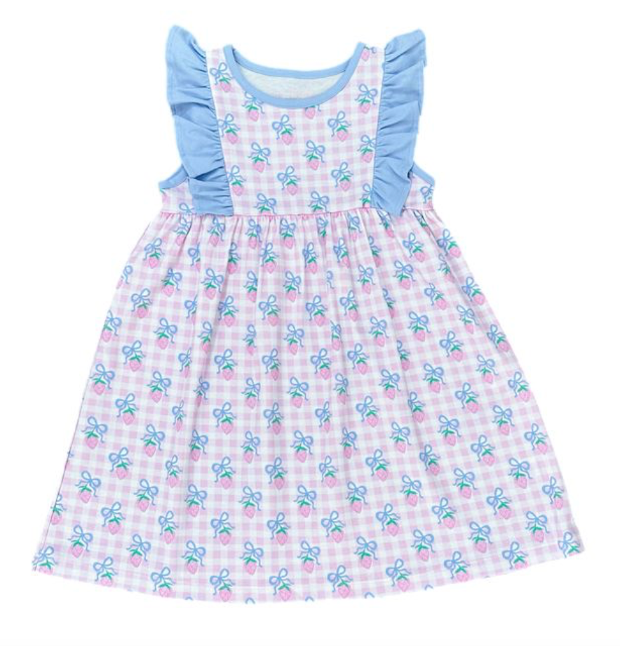 Lilly Dress, Berry Special, product – James and Lottie INC