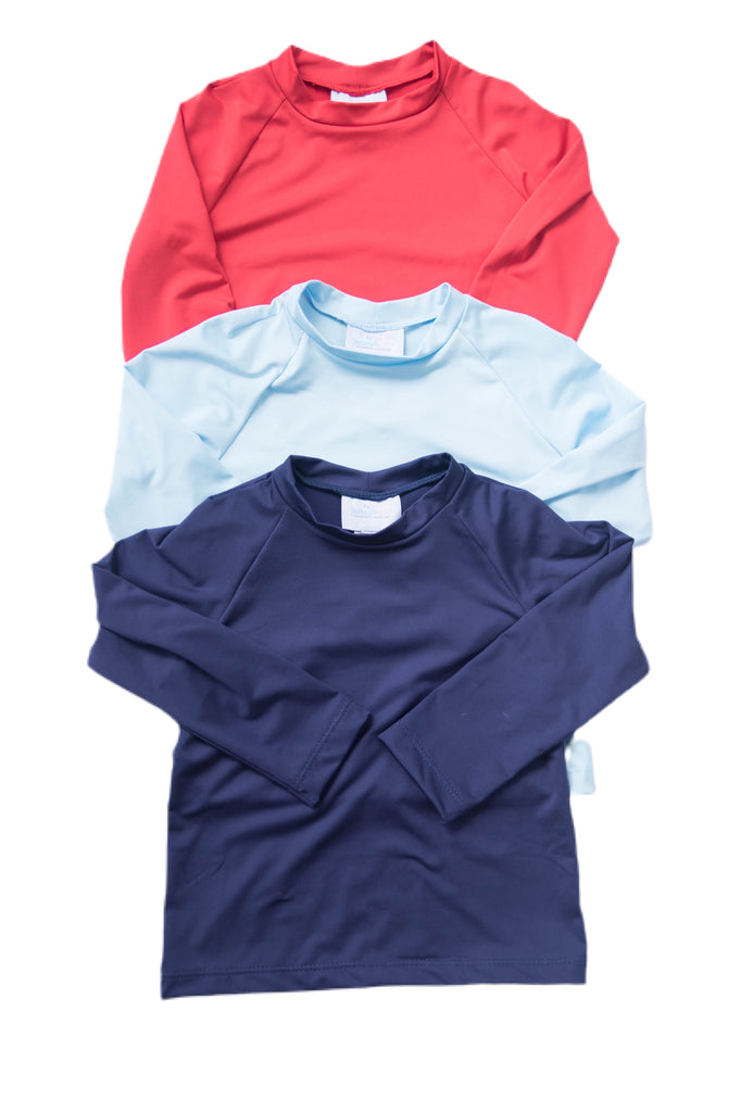 Sammy Swim Rash Guard, Red – James and Lottie INC