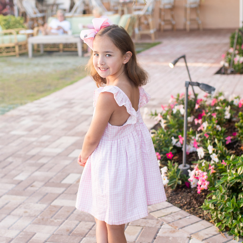 Alice Dress, Pink Check – James and Lottie INC