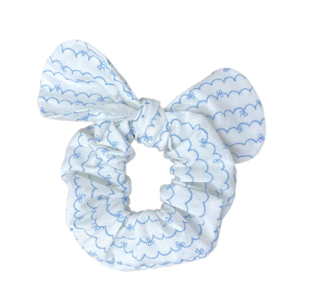 Blue Bows Scrunchie – James and Lottie INC