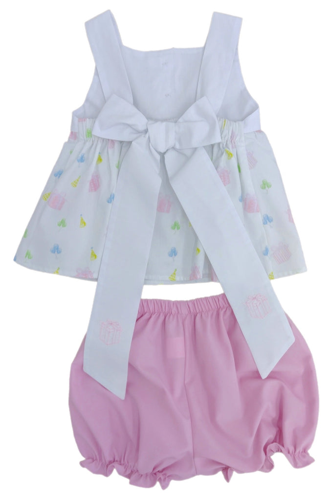 Sophia Scalloped Birthday Bloomer/Banded Short Set – James and Lottie INC